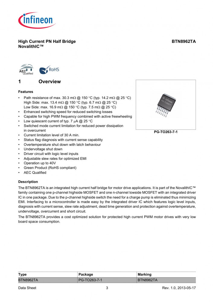 BTN8962TA datasheet page 3
