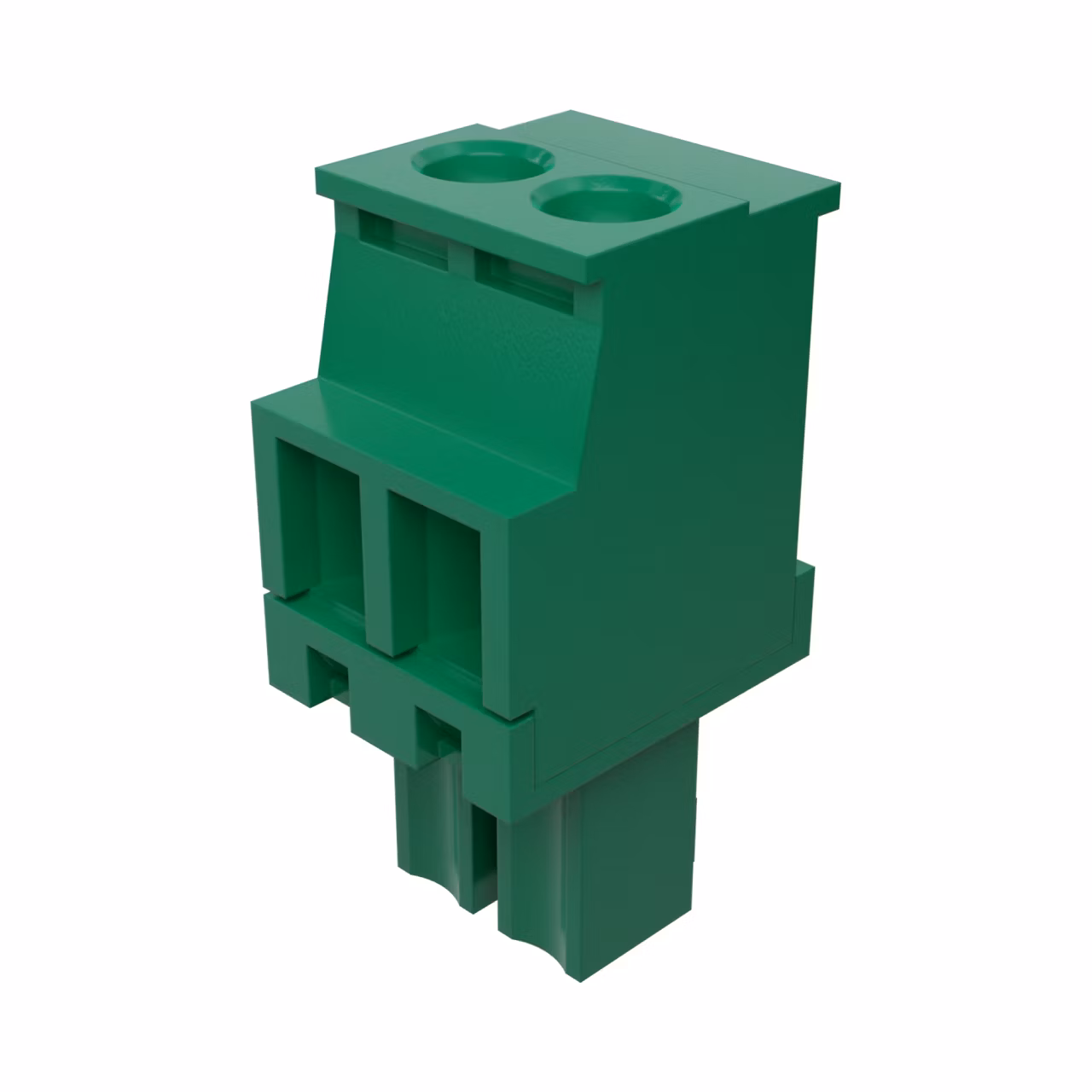 3.81mm Pitch Eurostyle Vertical Plug, Rear Wire Entry, Green Housing, Gold (Au) Plated, 2 Circuits for sale