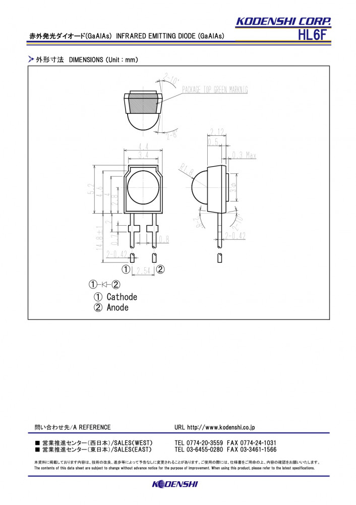 HL6F datasheet page 3