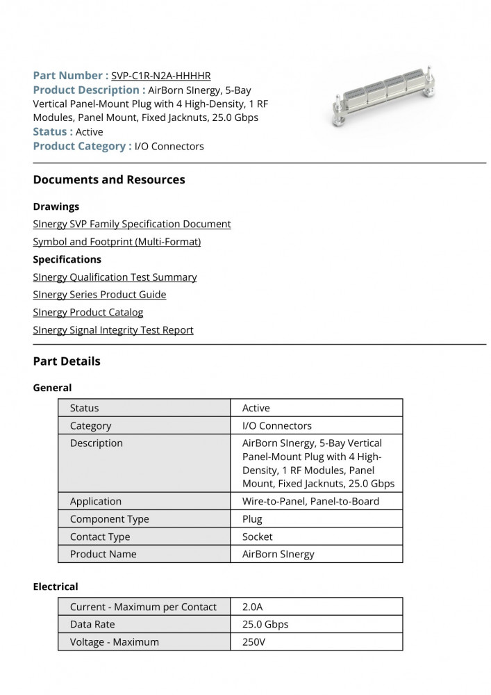 SVP-C1R-N2A-HHHHR technical document image, page 1