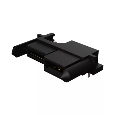 EXTreme LPHPower Receptacle Header, Right-Angle, 2 Power Contacts, 16 Signal Contacts, Select Gold (Au) Plating, for 2.36mm Thick PC Board, with Guide Posts for sale