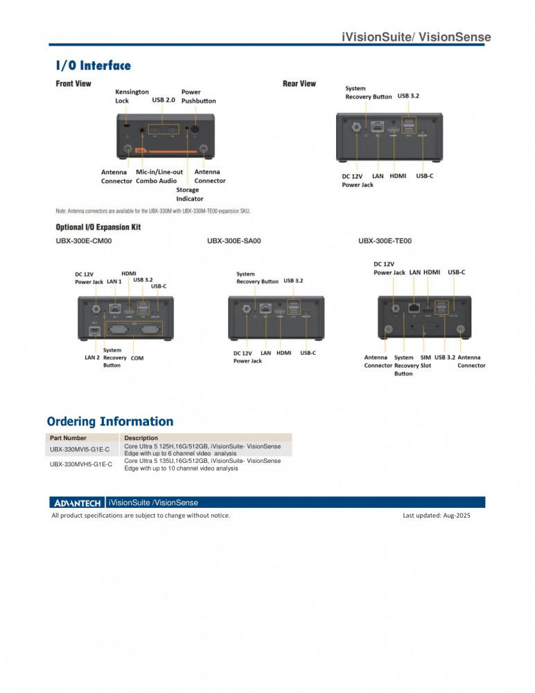 VisionSense technical document page 4