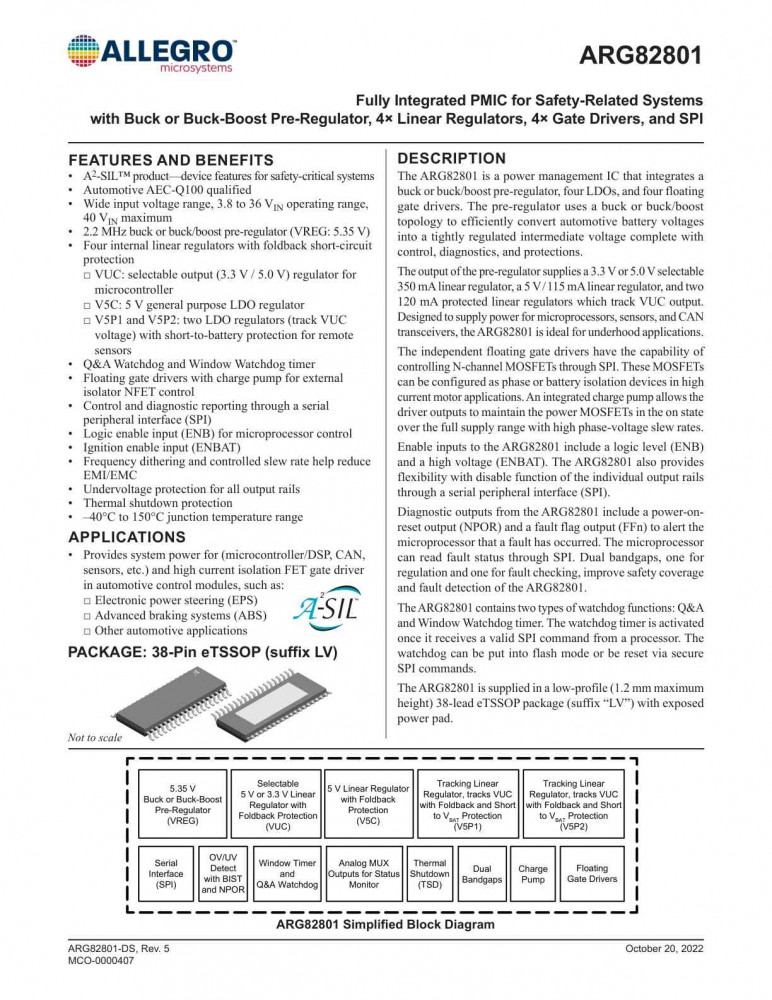 ARG82801 datasheet page 1