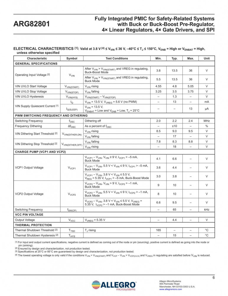 ARG82801 datasheet page 6