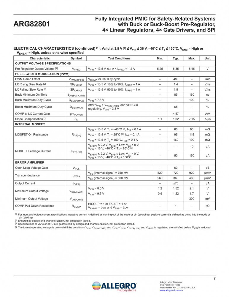 ARG82801 datasheet page 7