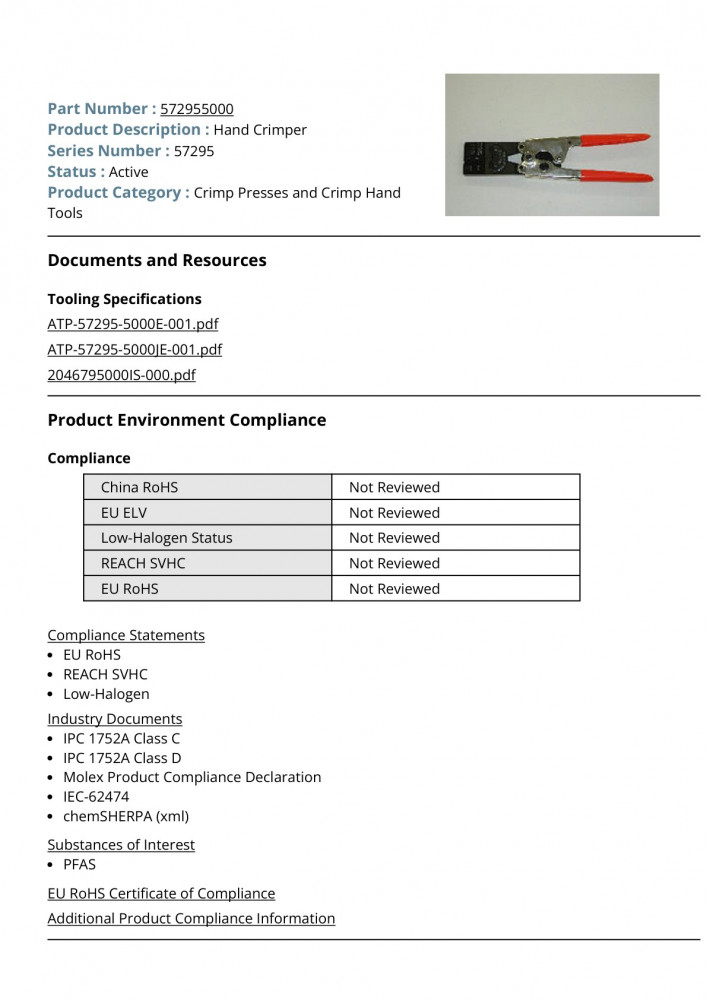 572955000 tooling document preview, page 1