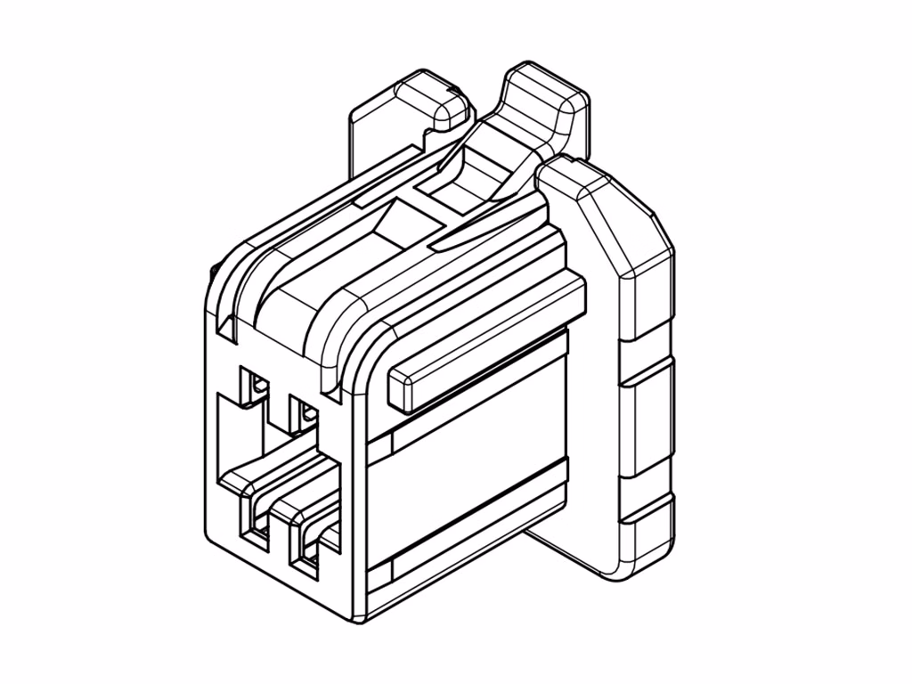 1.25mm Pitch, Micro-Lock Plus Receptacle Crimp Housing, Low-Halogen, Dual Row, Positive Lock, 4 Circuits, Blue