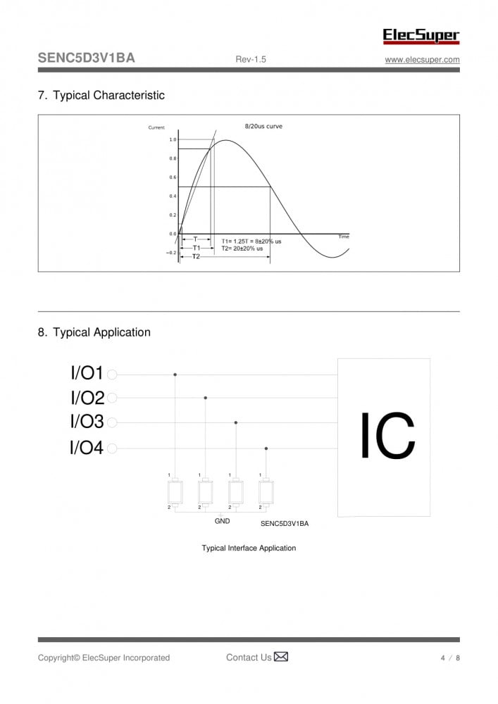SENC5D3V1BA datasheet page 4