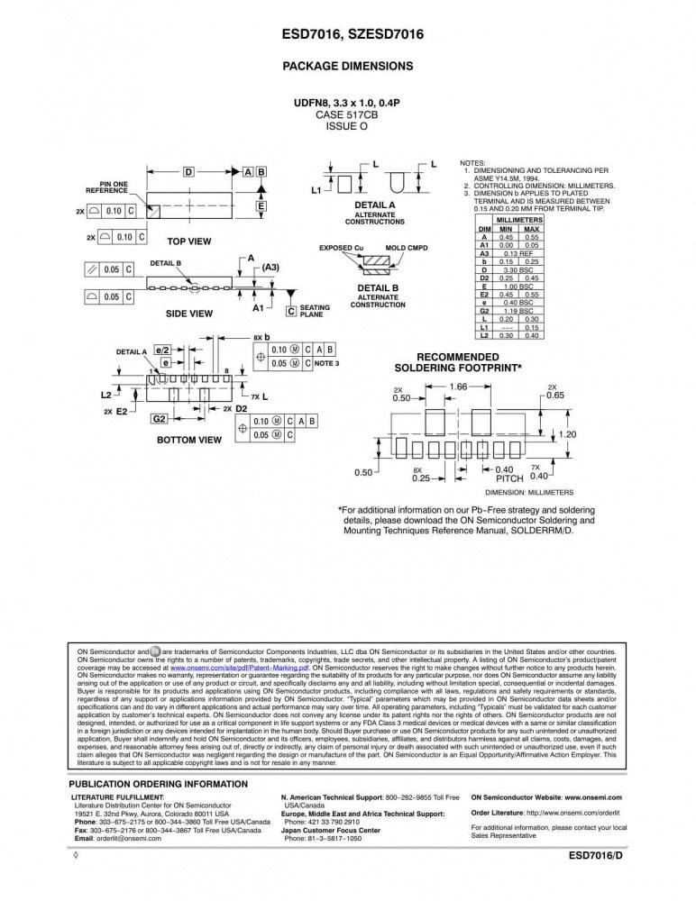 ESD7016MUTAG datasheet page 8
