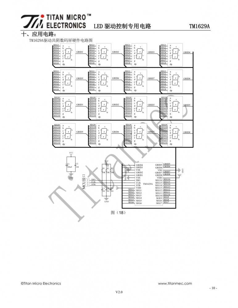 TM1629A datasheet page 10