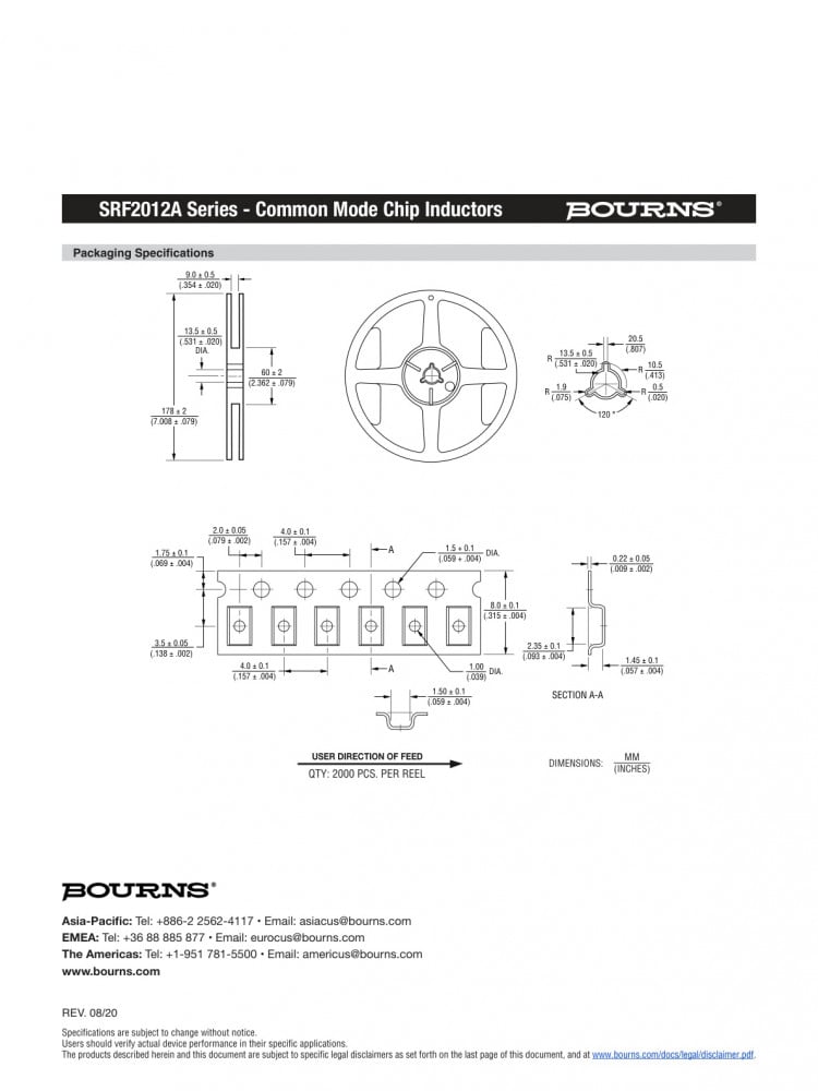 BOURNS SRF2012A datasheet page 4