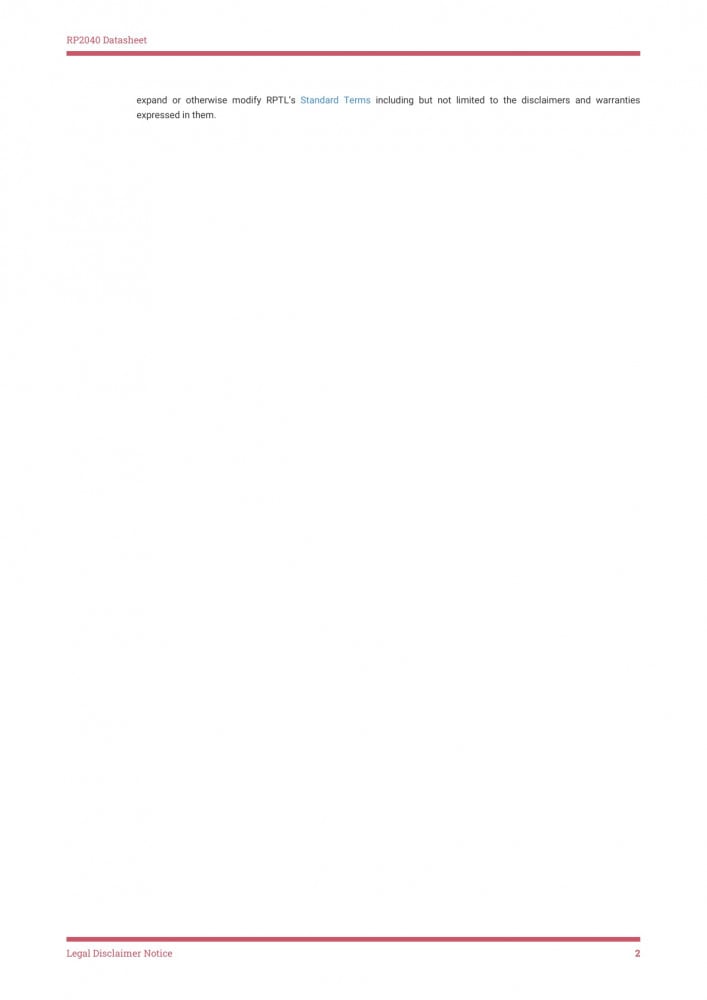 RP2040 datasheet page 3