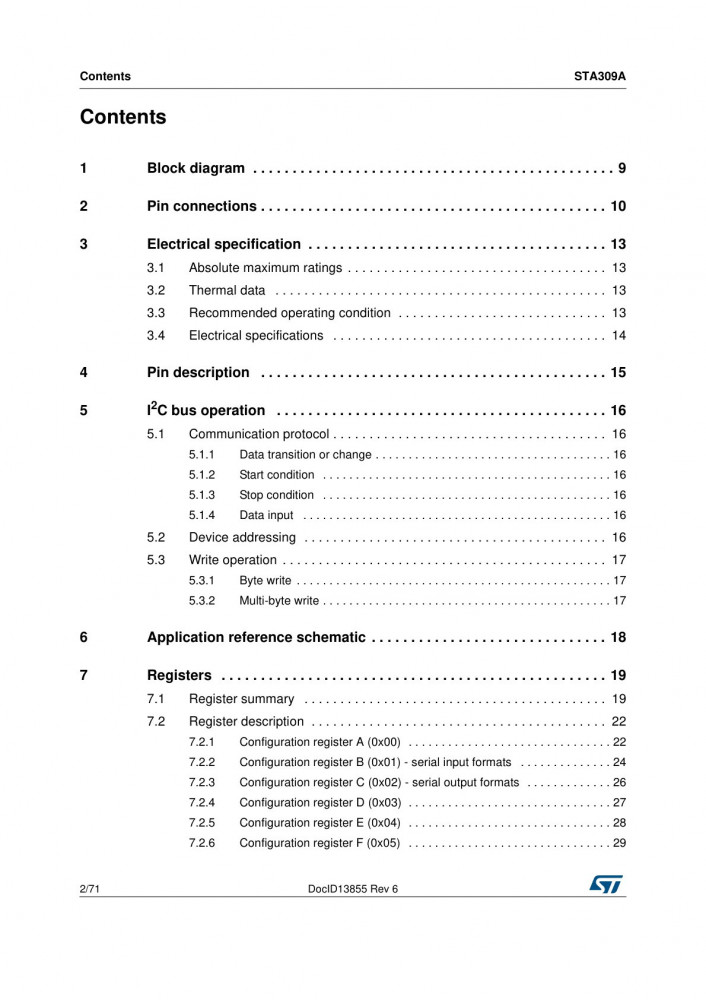 STA309A document page 2