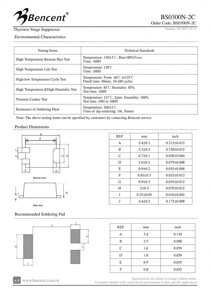 BS0300N-2C datasheet page 4
