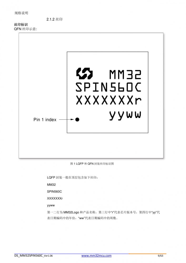 MM32SPIN560C datasheet page 10