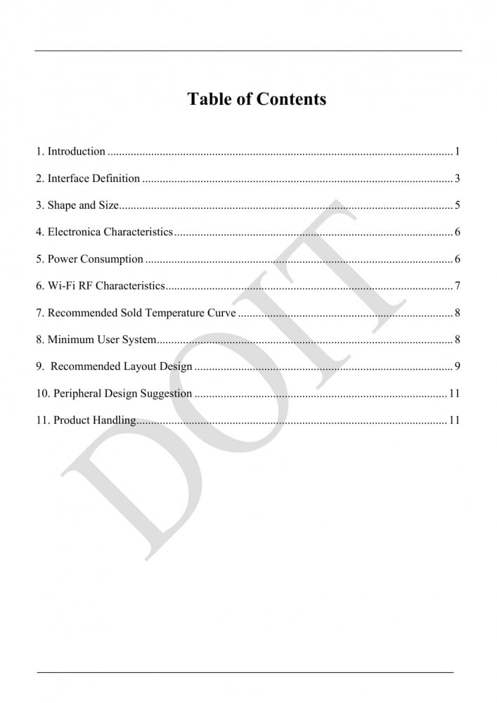 ESP-M4 datasheet page 3