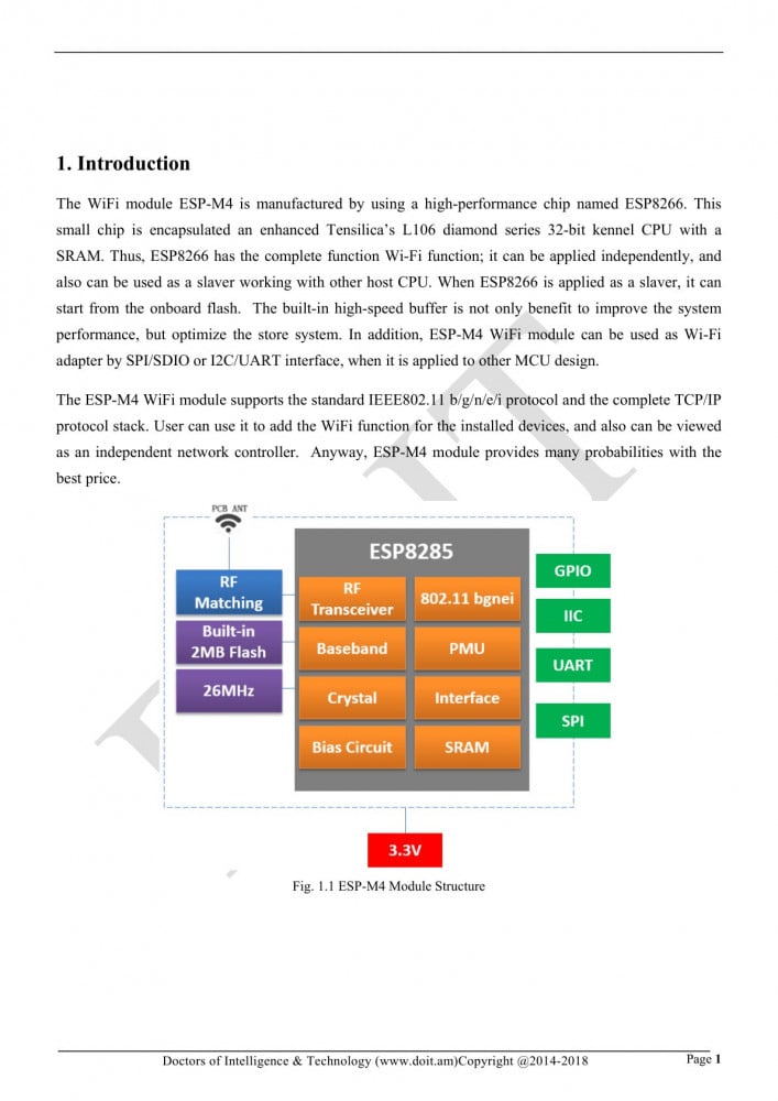 ESP-M4 datasheet page 4