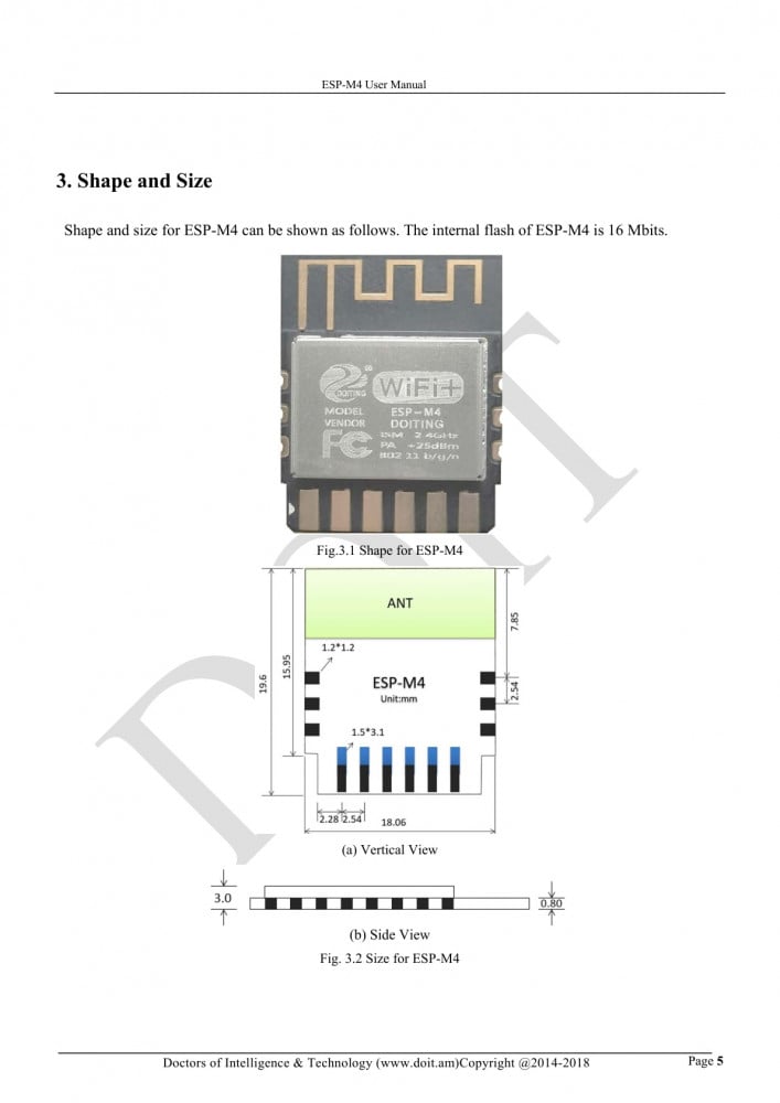 ESP-M4 datasheet page 8