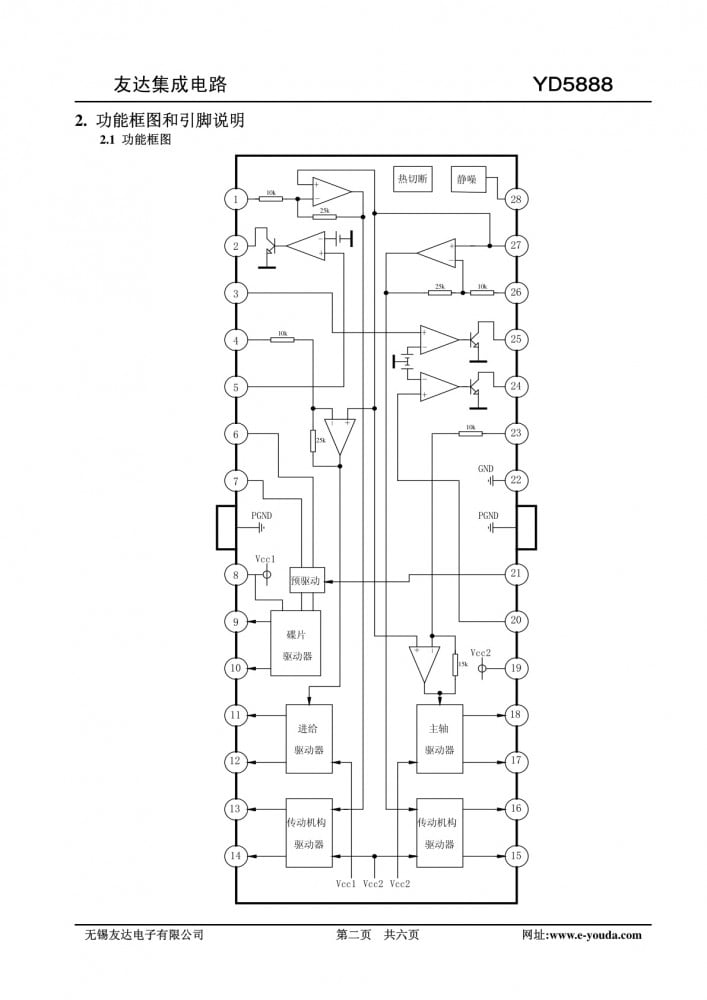 YD5888 datasheet page 2