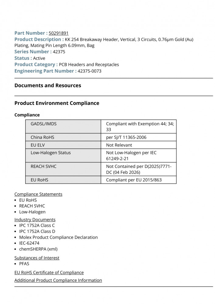Product document preview, page 1