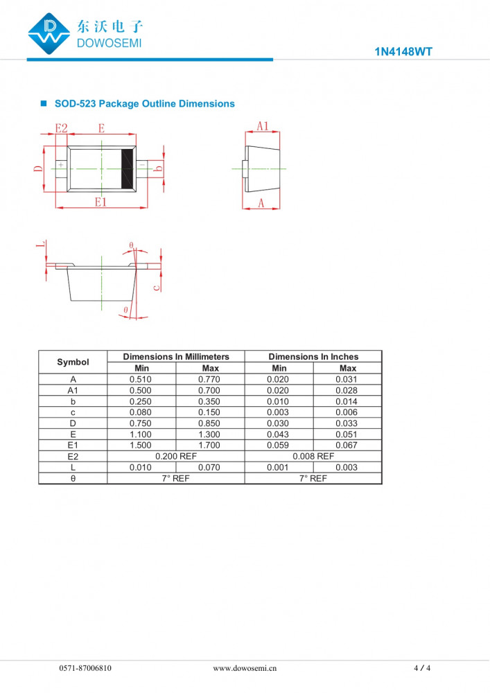 1N4148WT datasheet page 4