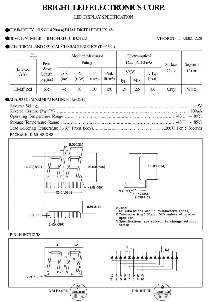 BD-F544RI-C-FBD2-LC2 specification page 1