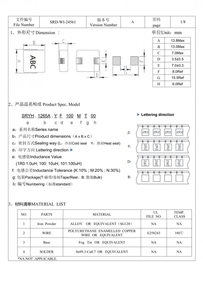 SOREDE specification page 3