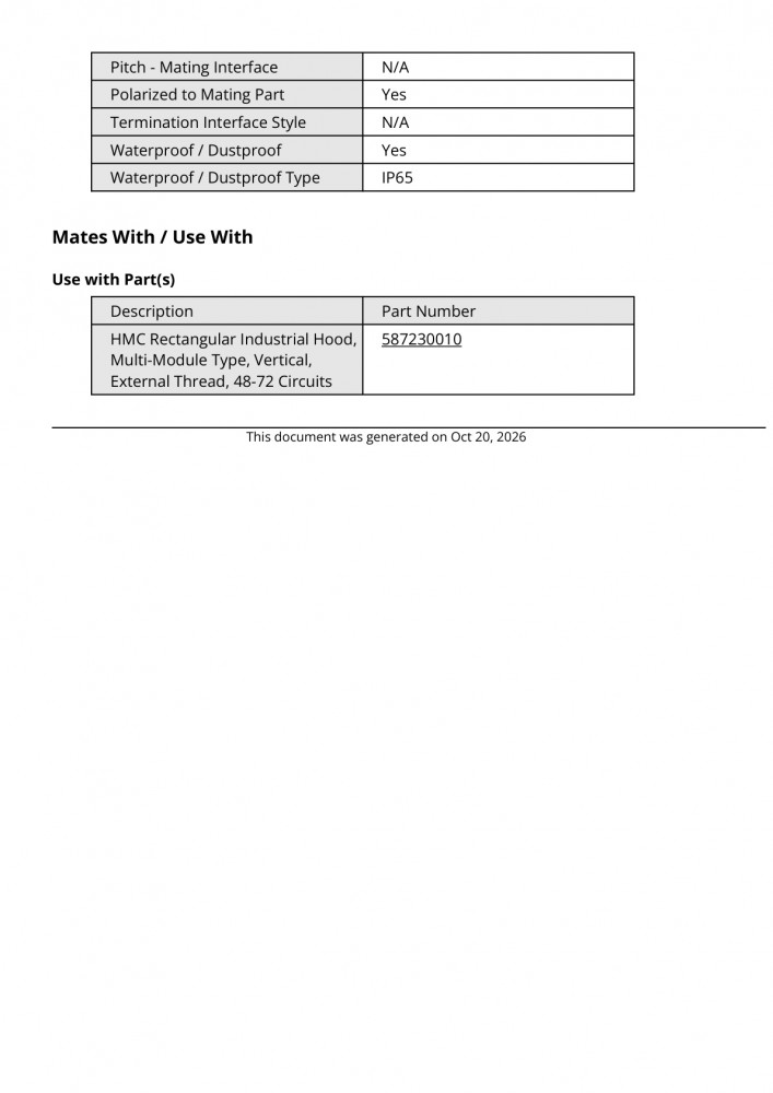 MOLEX 588660001 technical document preview, page 3