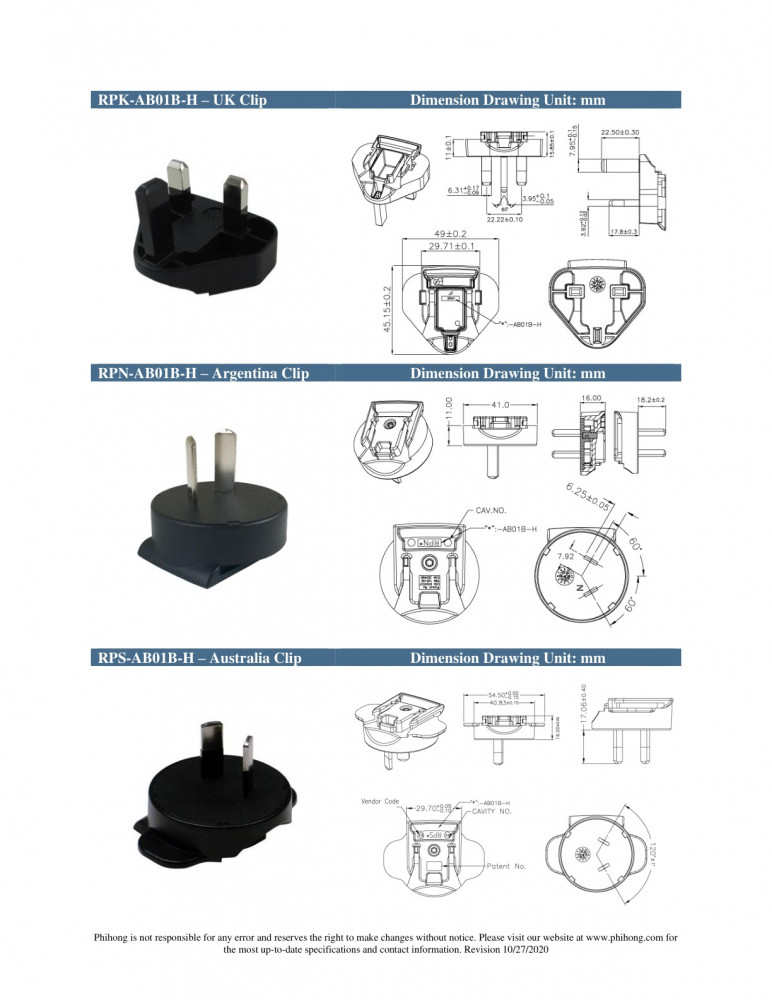 RPBAG-AB01B-H technical document page 3