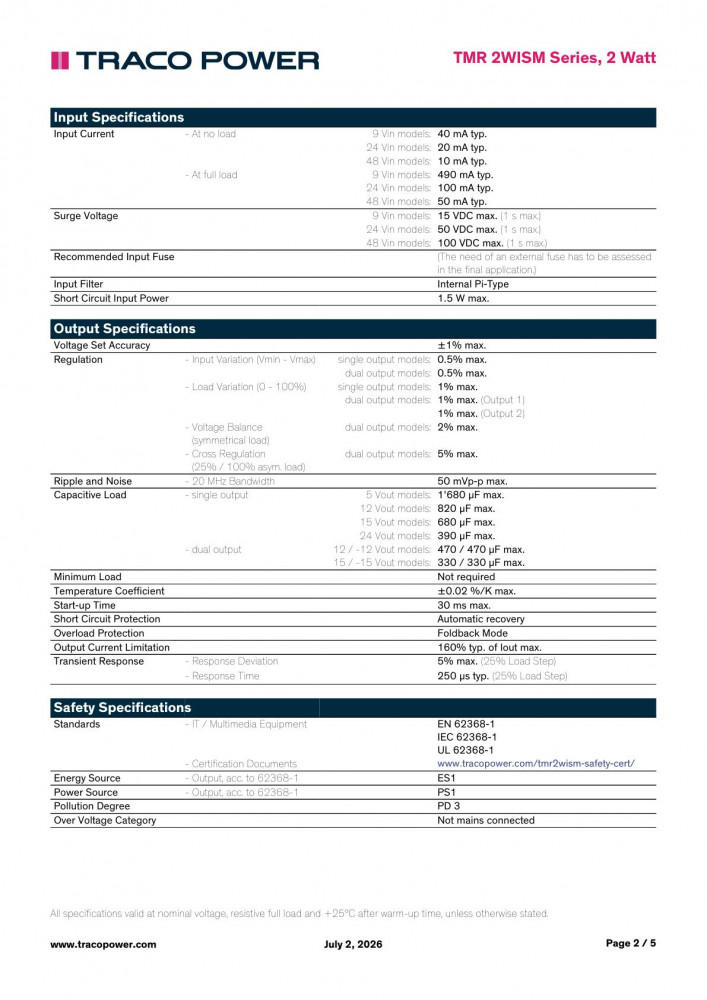 TMR 2WISM technical document page 2