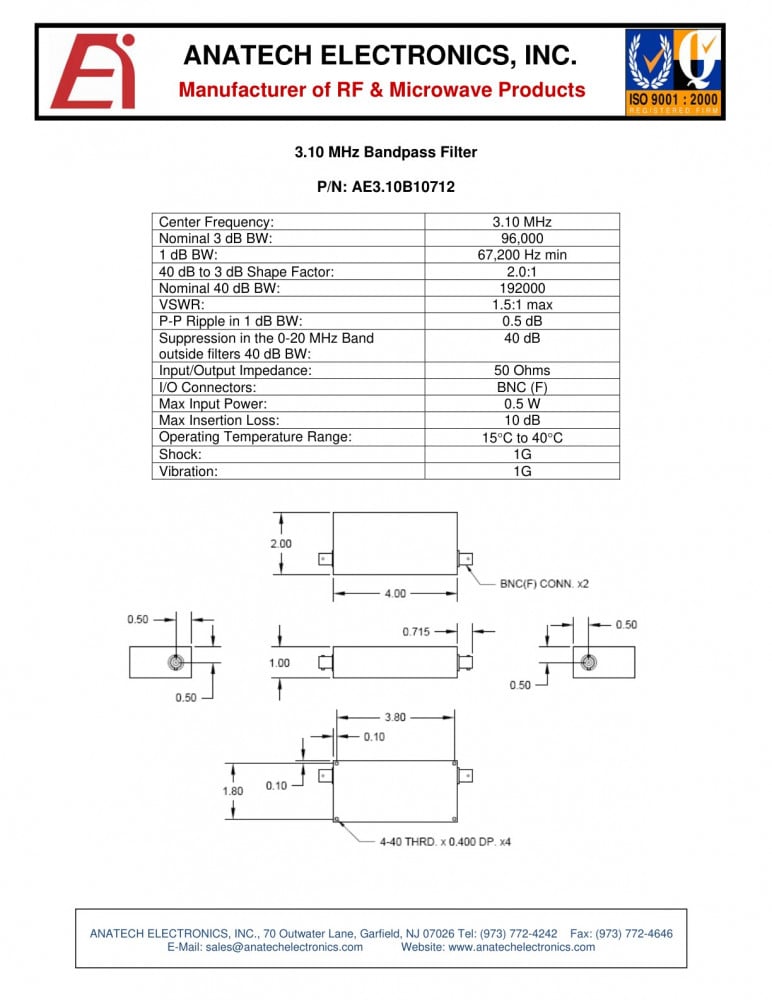 AE3.10B10712 technical document page 1