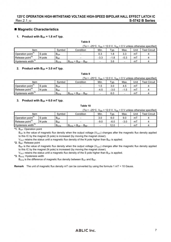 ABLIC S-5742 document page 7