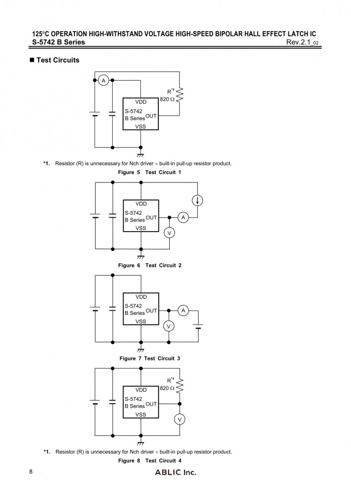 ABLIC S-5742 document page 8