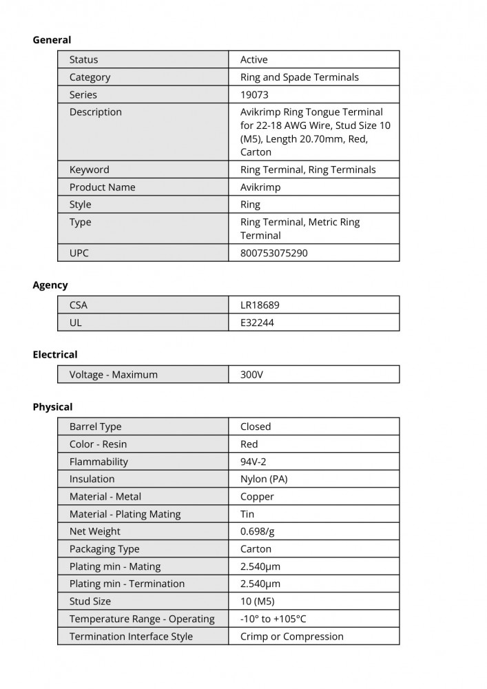 190730049 product document image, page 2