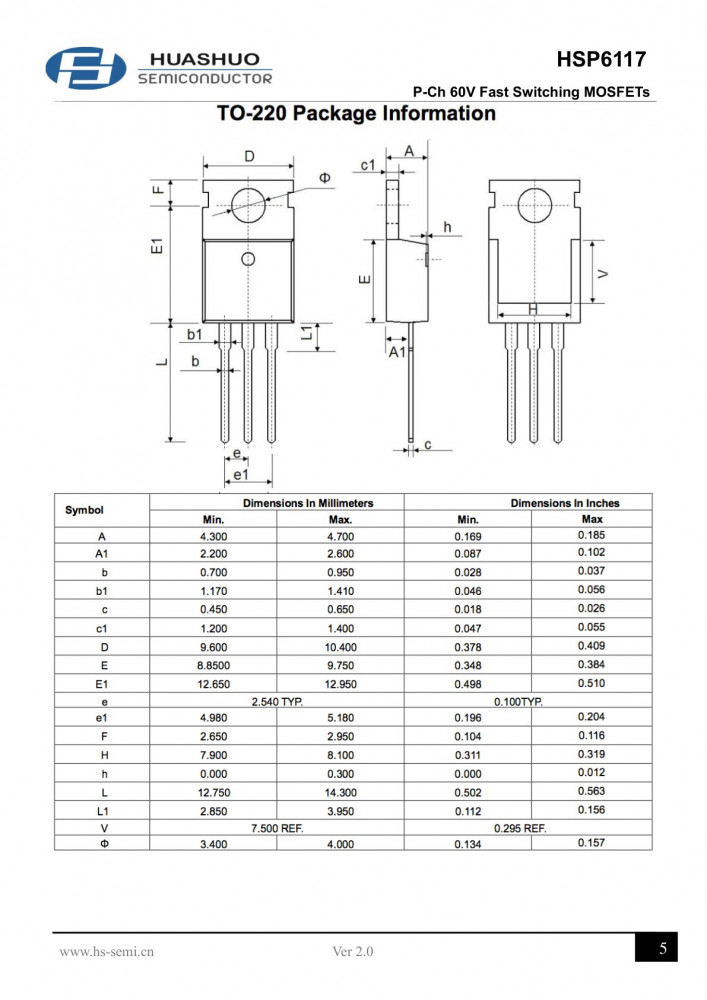 HSP6117 datasheet page 5