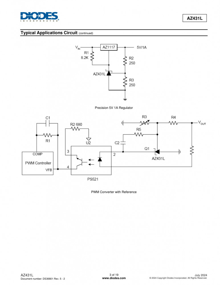 AZ431L datasheet page 3