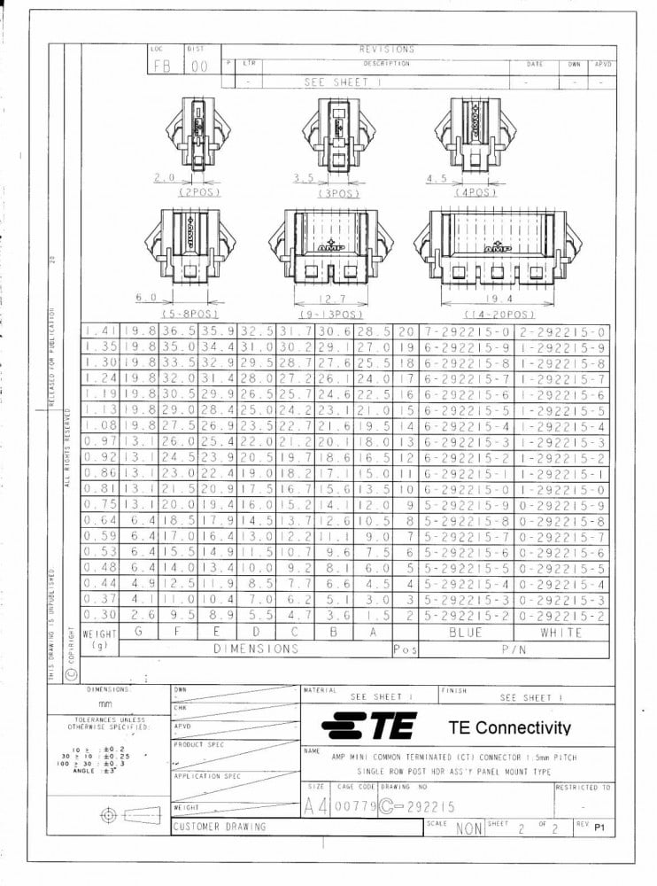 TE Connectivity 1-292215-5 drawing page 2
