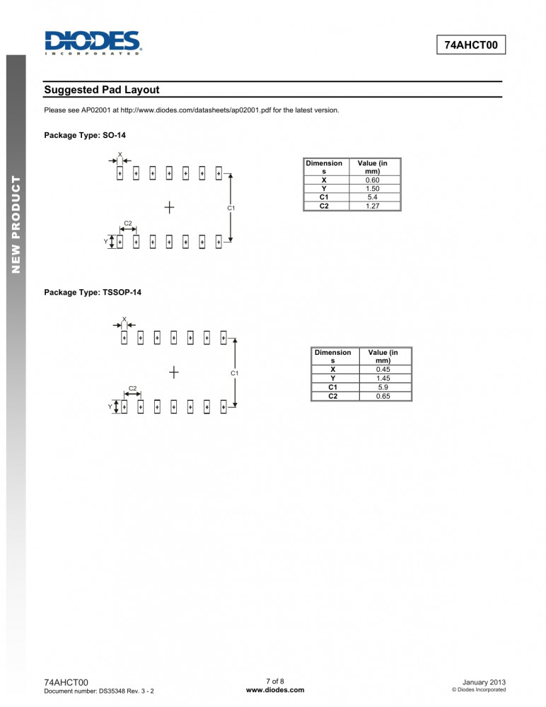 74AHCT00T14-13 datasheet page 7