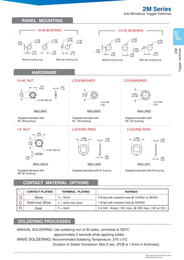 Dailywell 2MS series datasheet page 6