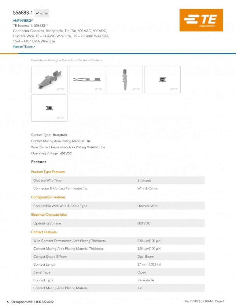 556883-1 technical document page 1