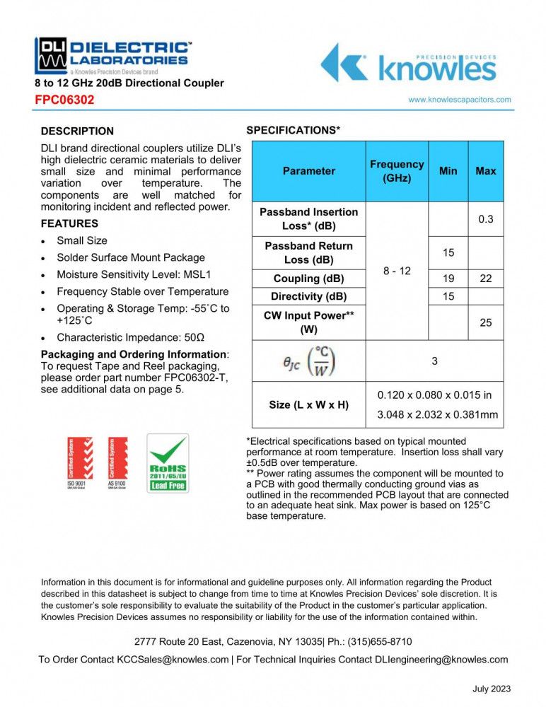 FPC06302 datasheet page 1