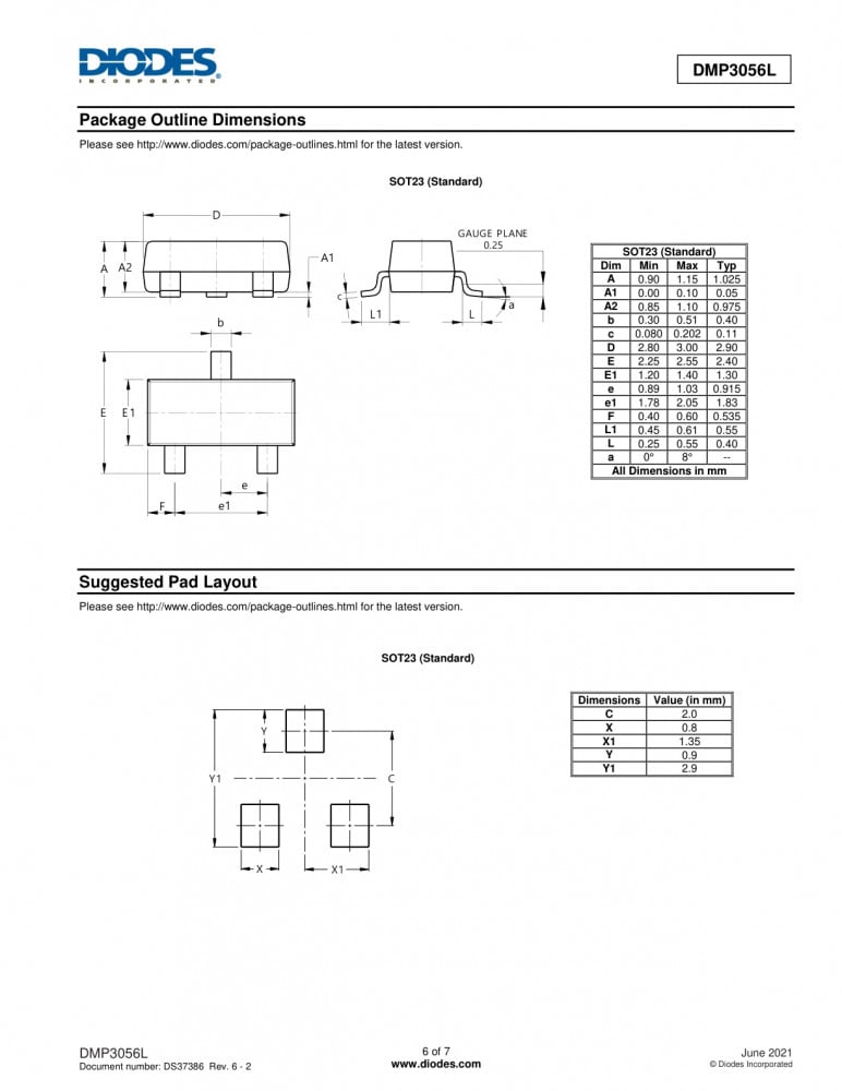 DMP3056L-7 datasheet page 6
