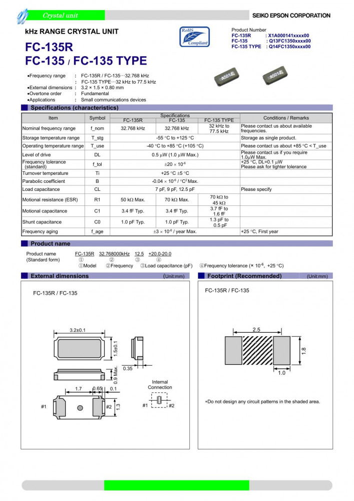 EPSON FC-135 series technical documentation page 1