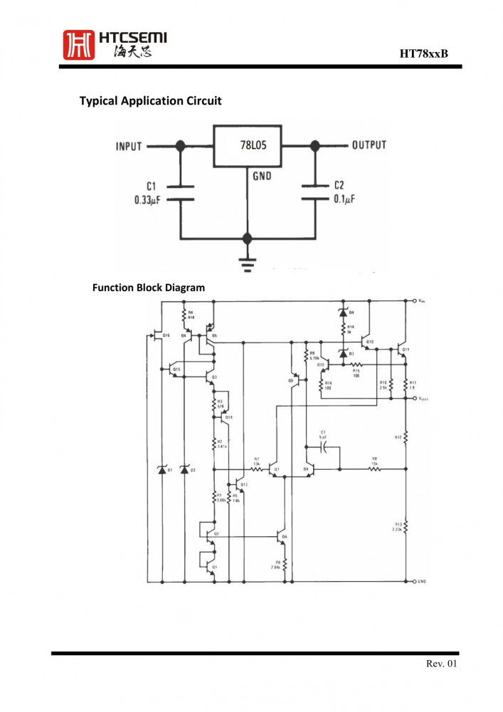 HT78L05BRHZ datasheet page 2