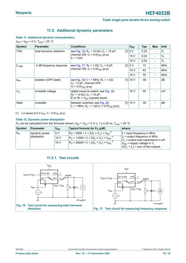 HEF4053B datasheet page 10