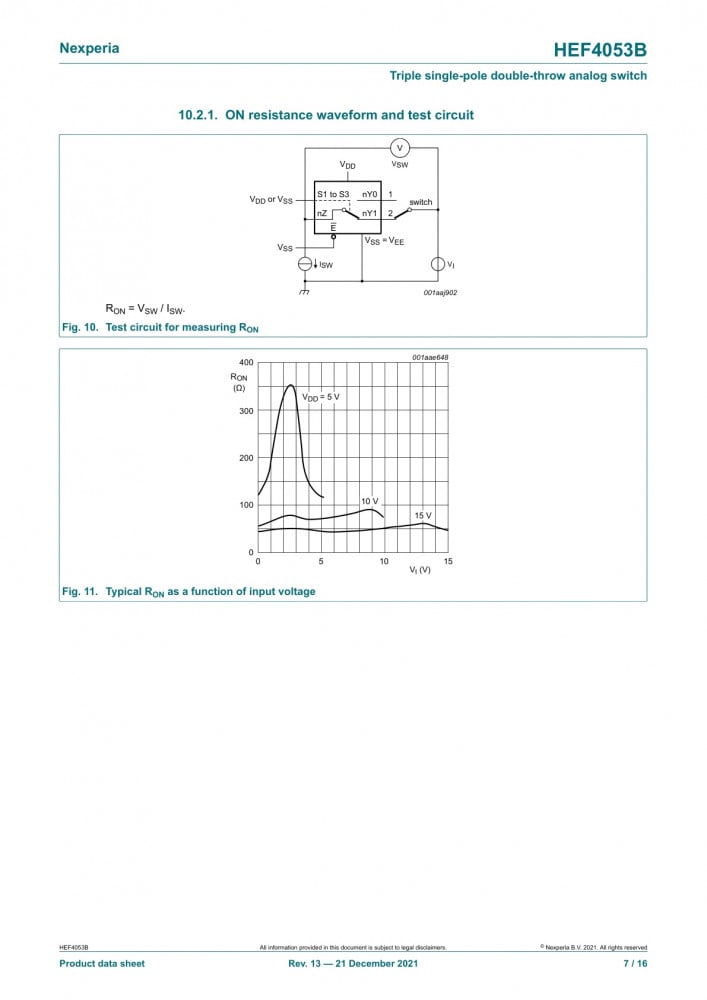 HEF4053B datasheet page 7