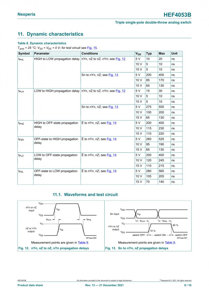 HEF4053B datasheet page 8