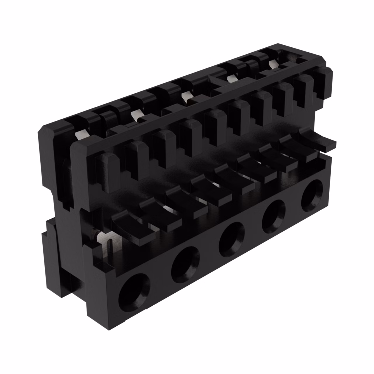 5.00mm Pitch Appli-Mate RAST Power Female Connector, 5 Circuits, Fully Coded, Short Thin and Closed Endwalls, Latch Between Circuits 1-2 and Circuits 4-5, Polarizing Rib Between Circuits 3 and 4, Glow-Wire Capable for sale
