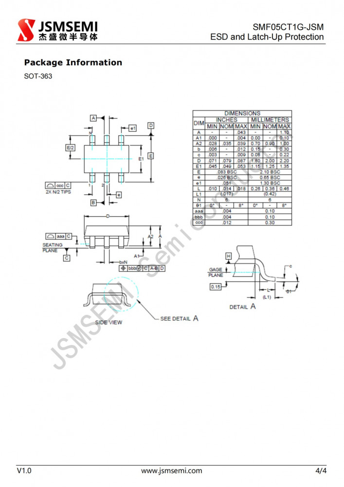 SMF05CT1G-JSM datasheet page 4