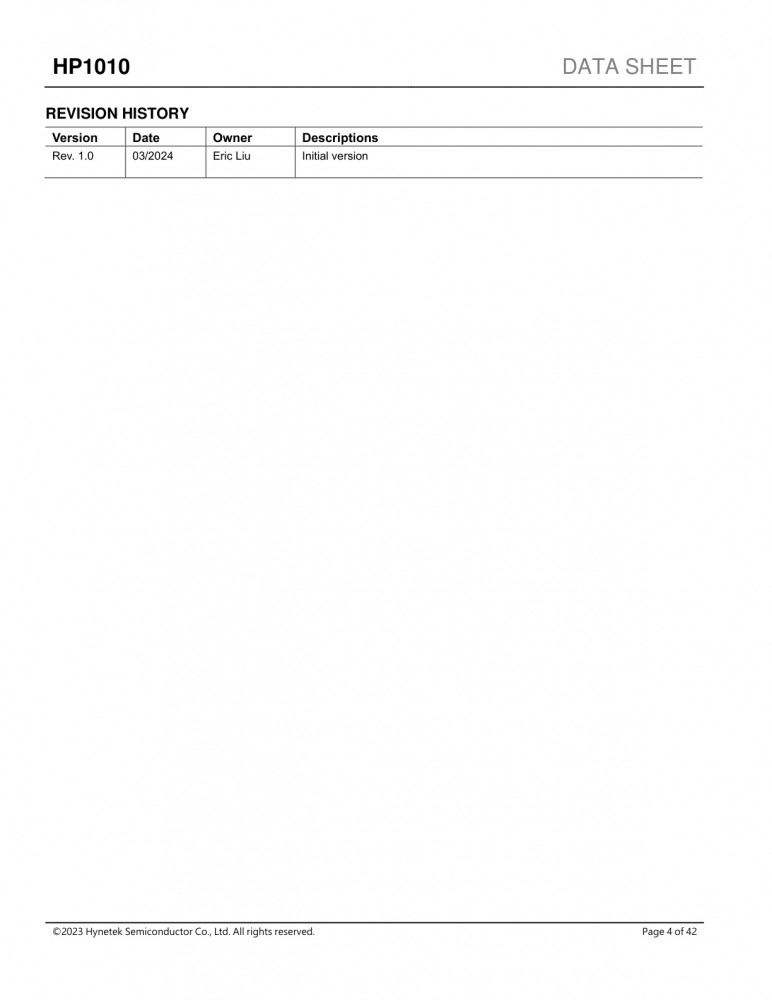 HP1010 datasheet page 4